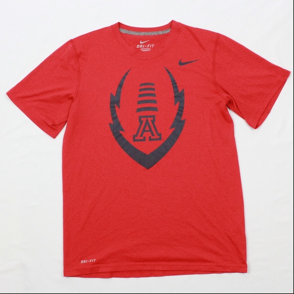 Nike | Shirts | Nike Mens Red Drifit Tshirt Uofa Tee S | Poshmark